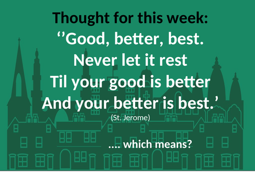Winter.Spring Thought of the Week | Teaching Resources
