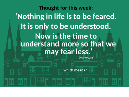 Winter.Spring Thought of the Week | Teaching Resources