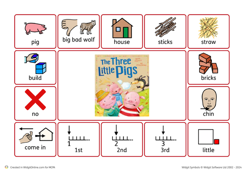 Traditional Tales word mat-widgit | Teaching Resources