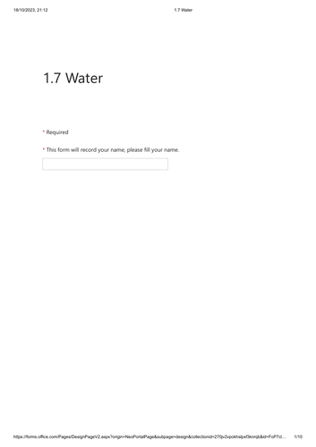 Forms quiz: Water | Teaching Resources