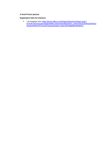 Forms quiz: Inorganic ions | Teaching Resources