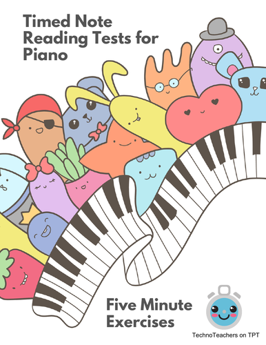 Timed Note Reading Tests for Piano: Five Minute Exercises | Teaching ...