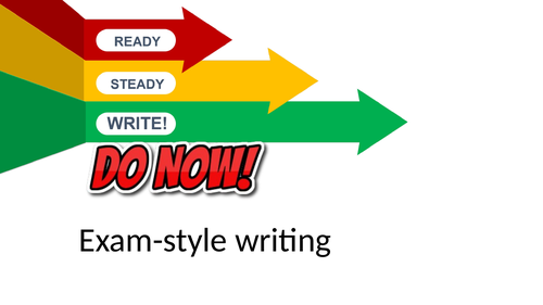 40 "Do Now" Writing Prompts for GCSE English: Free Writing or Exam ...