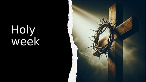 Holy week story - PowerPoint + Pictures + comprehension + vocabulary ...