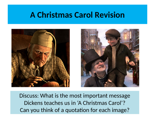 A Christmas Carol series of Revision Lessons | Teaching Resources
