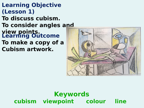 Cubism Still life painting project | Teaching Resources