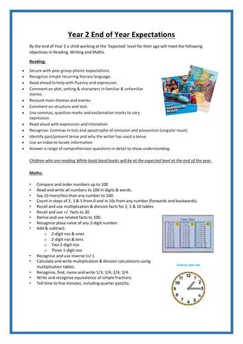End of Year 2 Expectations | Teaching Resources