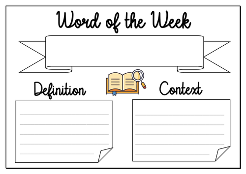 Word of the Week Display | Teaching Resources