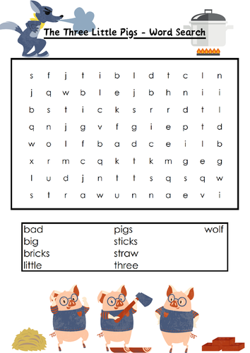 The Three Little Pigs - My Favourite Part of the Story (Writing ...