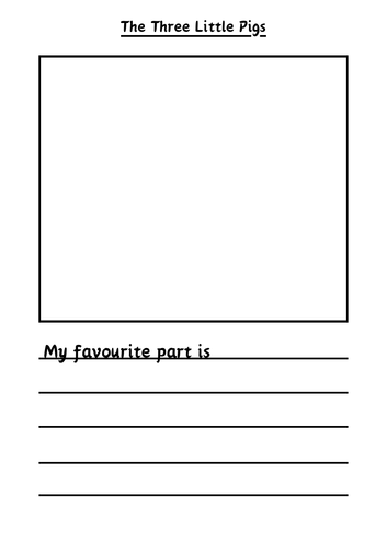 The Three Little Pigs - My Favourite Part of the Story (Writing ...