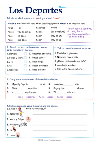 Spanish Sports - Los Deportes | Teaching Resources