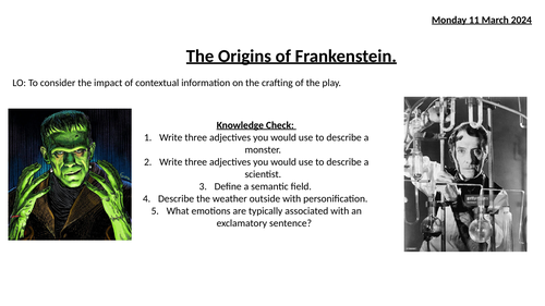 Frankenstein by Phillip Pullman - Full Scheme of work | Teaching Resources