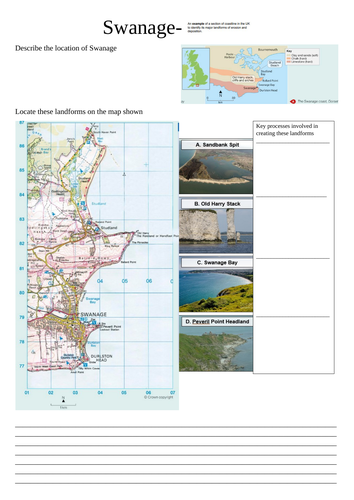 Swanage Coasts Case Study AQA GCSE Geography | Teaching Resources Swanage Coasts Case Study AQA GCSE Geography | Teaching Resources
