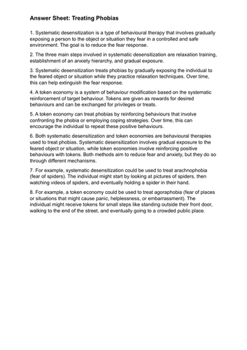 Phobias | Teaching Resources