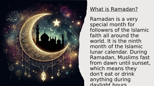 Ramadan PowerPoint + info sheet + comprehension + vocab | Teaching ...
