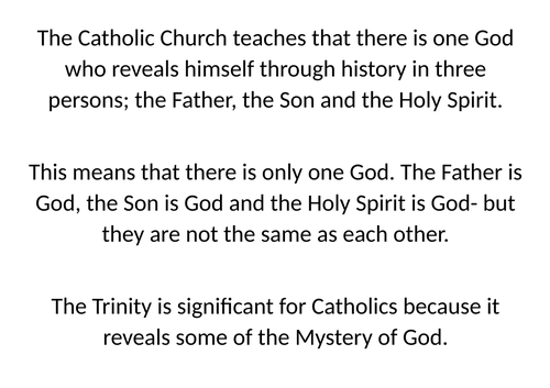 Catholic Christianity Recap Edexcel GCSE | Teaching Resources