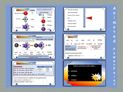 Reaction of Acids with Metals, Bases and Carbonates Distance Learning ...