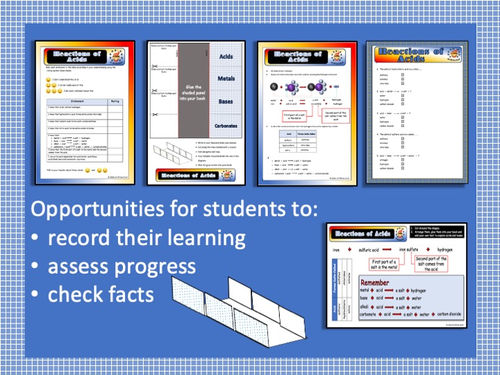 Reaction of Acids with Metals, Bases and Carbonates Distance Learning ...