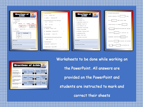 Reaction of Acids with Metals, Bases and Carbonates Distance Learning ...