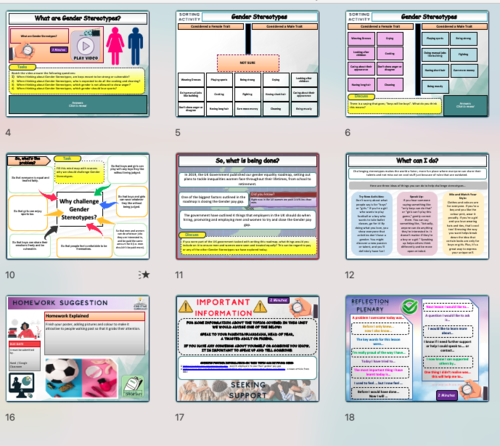 Challenging gender stereotypes - Primary PSHE | Teaching Resources