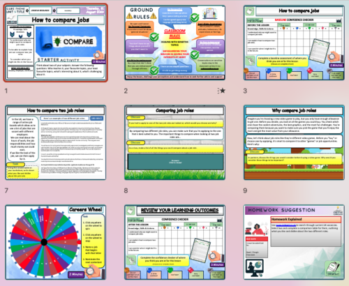 How to compare jobs - Primary Careers | Teaching Resources