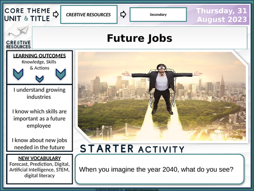 Jobs of the future - Primary Careers | Teaching Resources