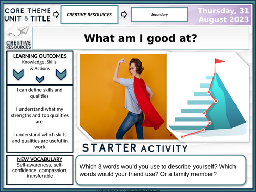 What am I good at my skills and qualities | Teaching Resources