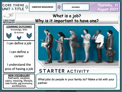 Jobs Careers and their Importance - Primary Careers | Teaching Resources