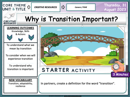 What is transition - Primary PSHE / Careers | Teaching Resources