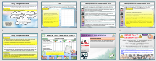 interpersonal and interpersonal skills | Teaching Resources