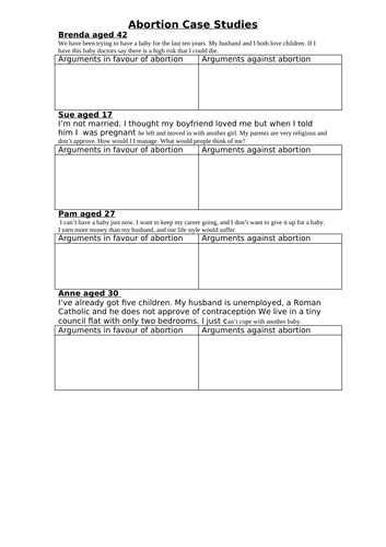 Abortion - Religious Education Lesson | Teaching Resources