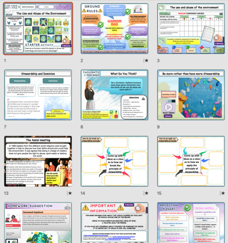 Use and abuse of the Environment - Religious Education Lesson ...