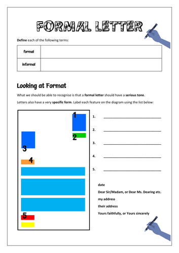 Formal Letter Writing Guide (Eduqas Component 2, Section B) - 1 of 7 ...