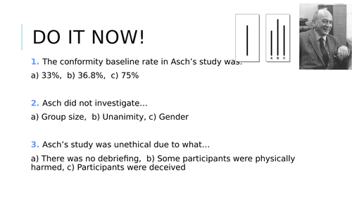 AQA A Level Psychology Social Influence - Full module | Teaching Resources