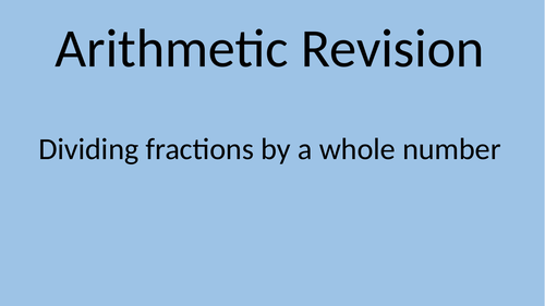 8 arithmetic revision lessons for KS2 Sats | Teaching Resources