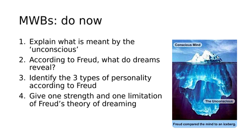 GCSE Edexcel Psychology Little Hans (sleep and dreaming) | Teaching ...