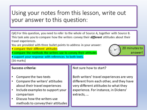 AQA English Language Paper 2 Revision | Teaching Resources