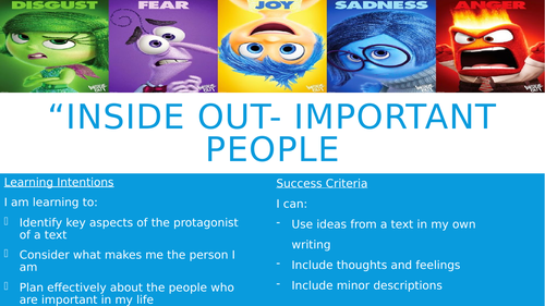 "Inside Out" Film Study | Teaching Resources