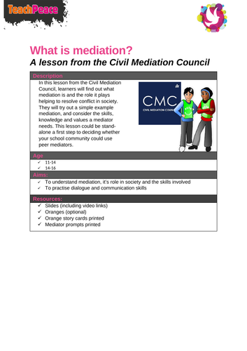 What is mediation? | Teaching Resources