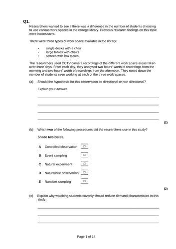 AQA A Level Psychology - Research Methods Year 2 - Standard Deviation ...