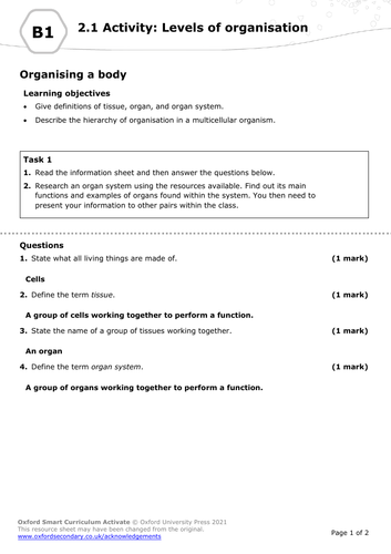 KS3 - Organ Systems | Teaching Resources
