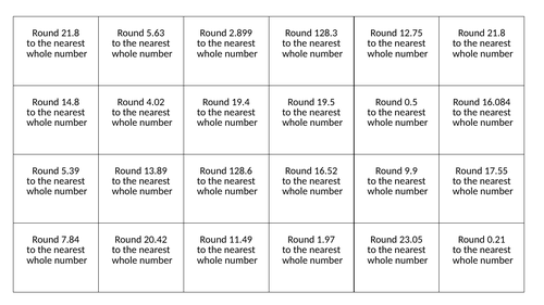 Rounding Connect 4 Games | Teaching Resources