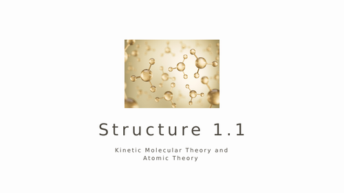 IB Chemistry Structure 1.1 PowerPoint (first exams 2025) | Teaching ...