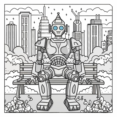 35 x Robots / Robot World Coloring Sheets, Colouring Pages - Printable ...