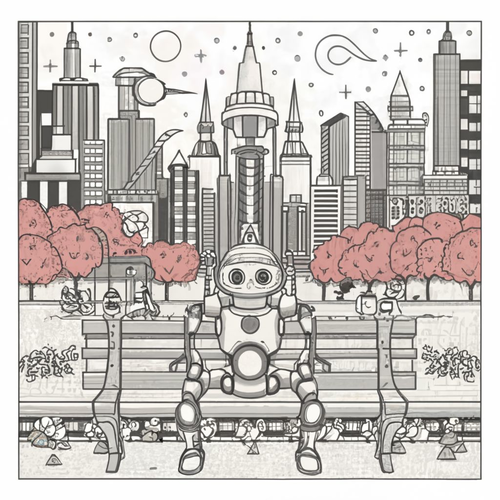 35 x Robots / Robot World Coloring Sheets, Colouring Pages - Printable ...