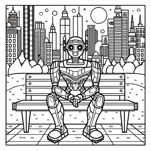 35 x Robots / Robot World Coloring Sheets, Colouring Pages - Printable ...