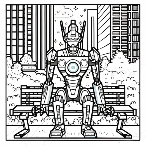 35 x Robots / Robot World Coloring Sheets, Colouring Pages - Printable ...