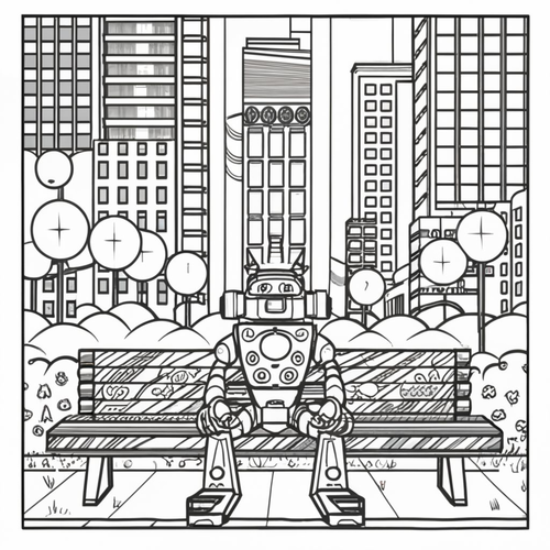 35 x Robots / Robot World Coloring Sheets, Colouring Pages - Printable ...