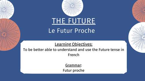 FRENCH Future Simple, Near Future Tenses Grammar | Teaching Resources