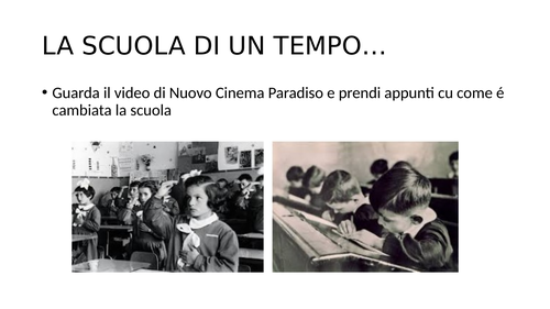 Italian A Level Theme 1 L'Istruzione- la Scuola italiana nel presente e ...